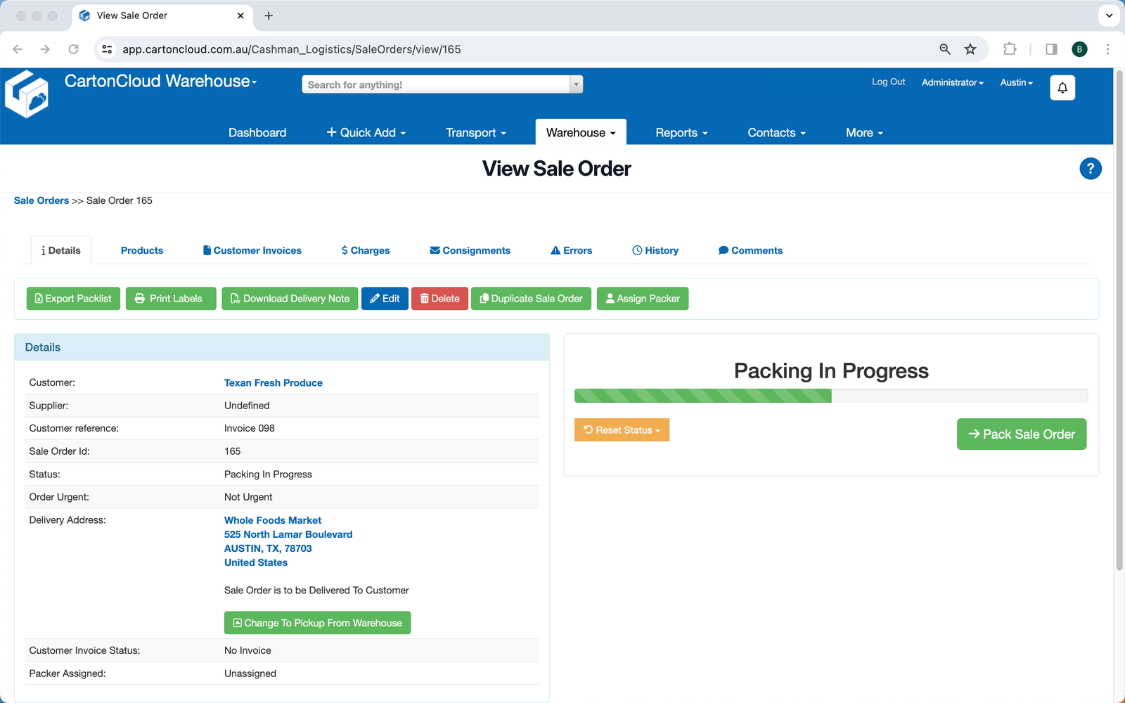 Software Integrations - CartonCloud